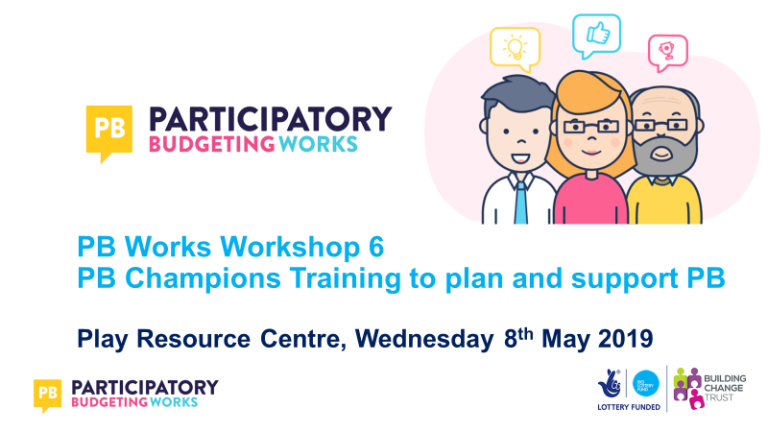 PB Works Workshop 6 Presentation - Community Places